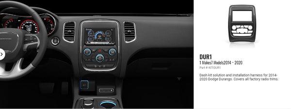iDatalink Maestro KIT-DUR1 Dodge Durango 2014-2020 Double DIN Dash Kit ...