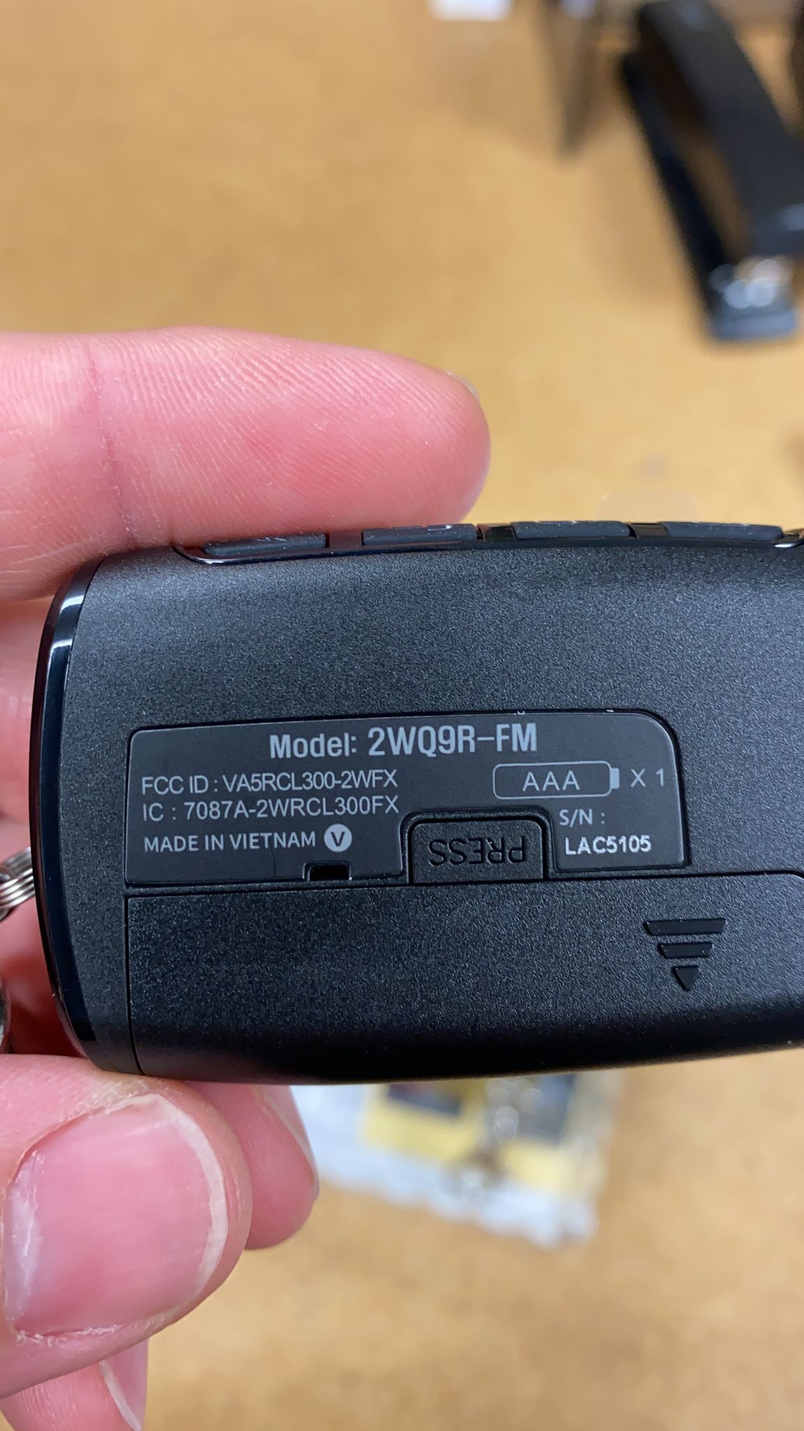 Compustar 2WQ9R-FM, 2-Way LCD, Antenna ANT-2WFMX, FCC ID: VA5RCL300-2W ...