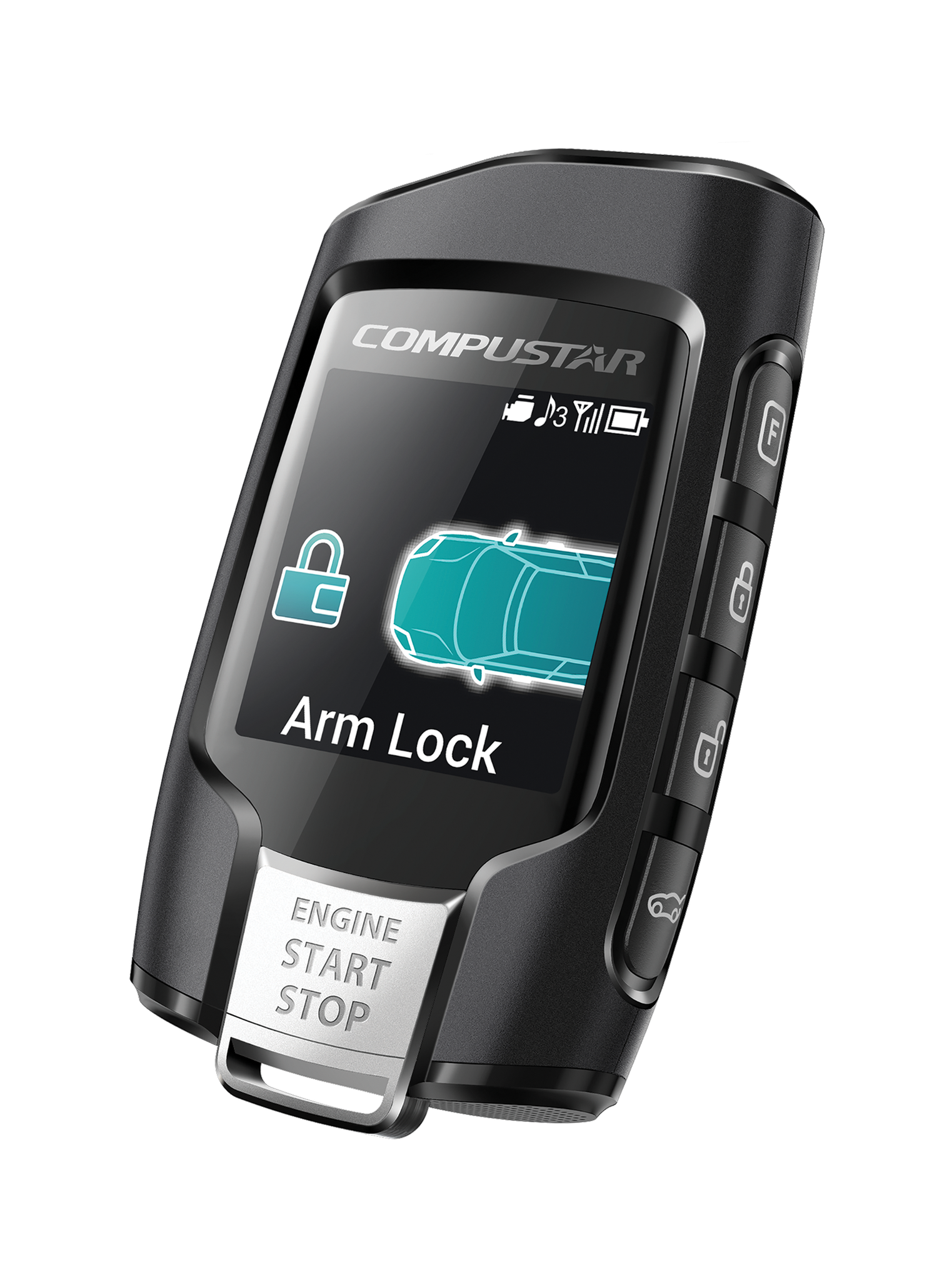 Compustar RF 2WQ9 FM Key Fob Kit 2 Way LCD 3000 Foot Range Lockdown Security