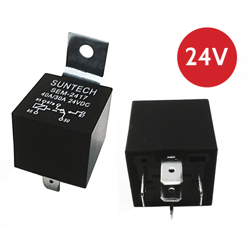 Suntech SEM-2417 SPDT 24 Volt 30/40 Amp Relay | SPDT | Lockdown Security